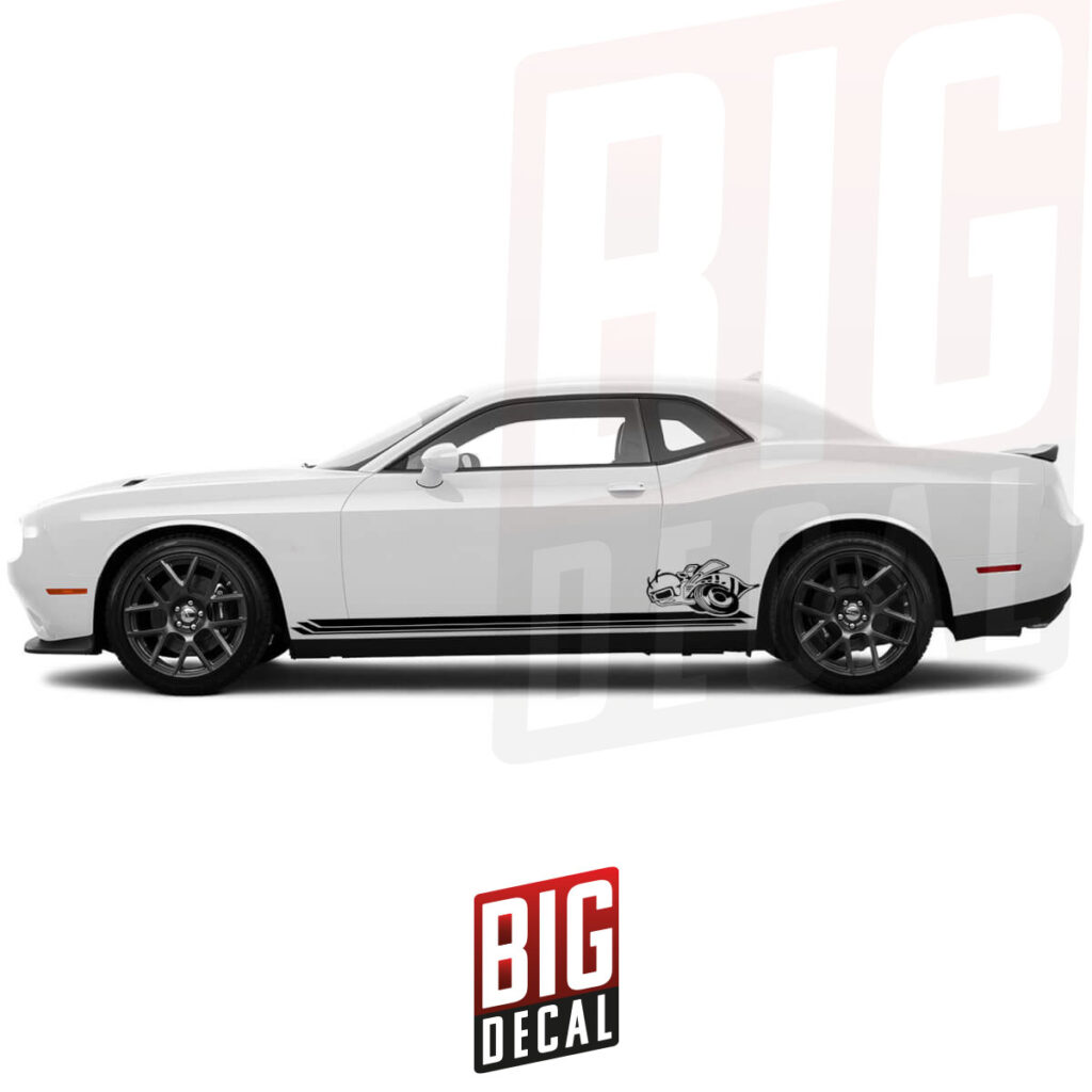 Rumble Bee Side Rocker Panel Stripes For Dodge Challenger Or Charger ...