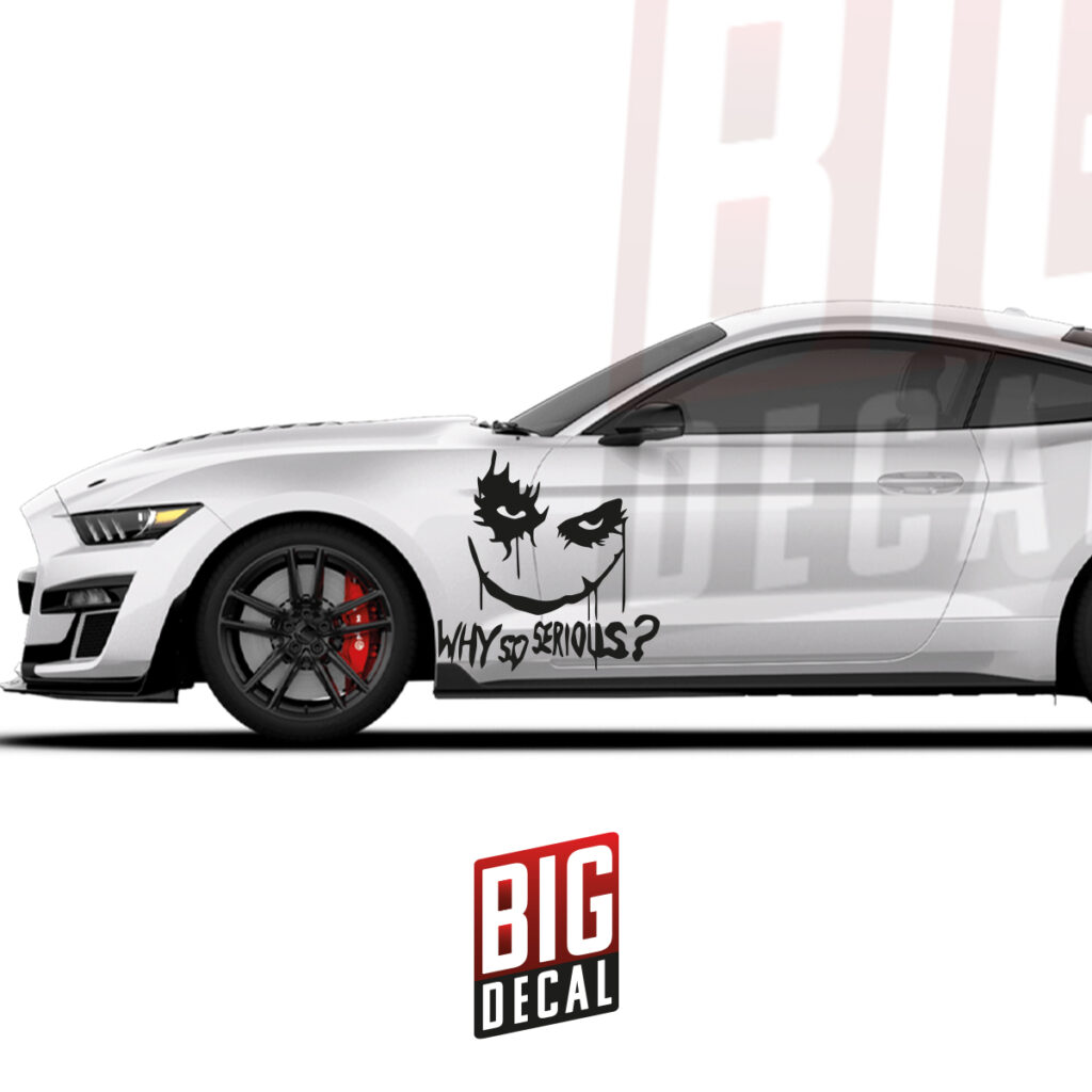 Why So Serious Joker Decals – Mustang Pony Grunge Tattoo Design Tribal ...