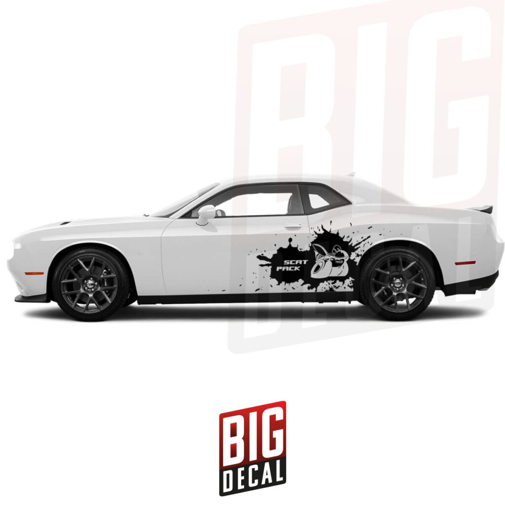 Dodge Challenger Or Charger SRT Hellcat Splash Grunge Side Widebody Kit ...