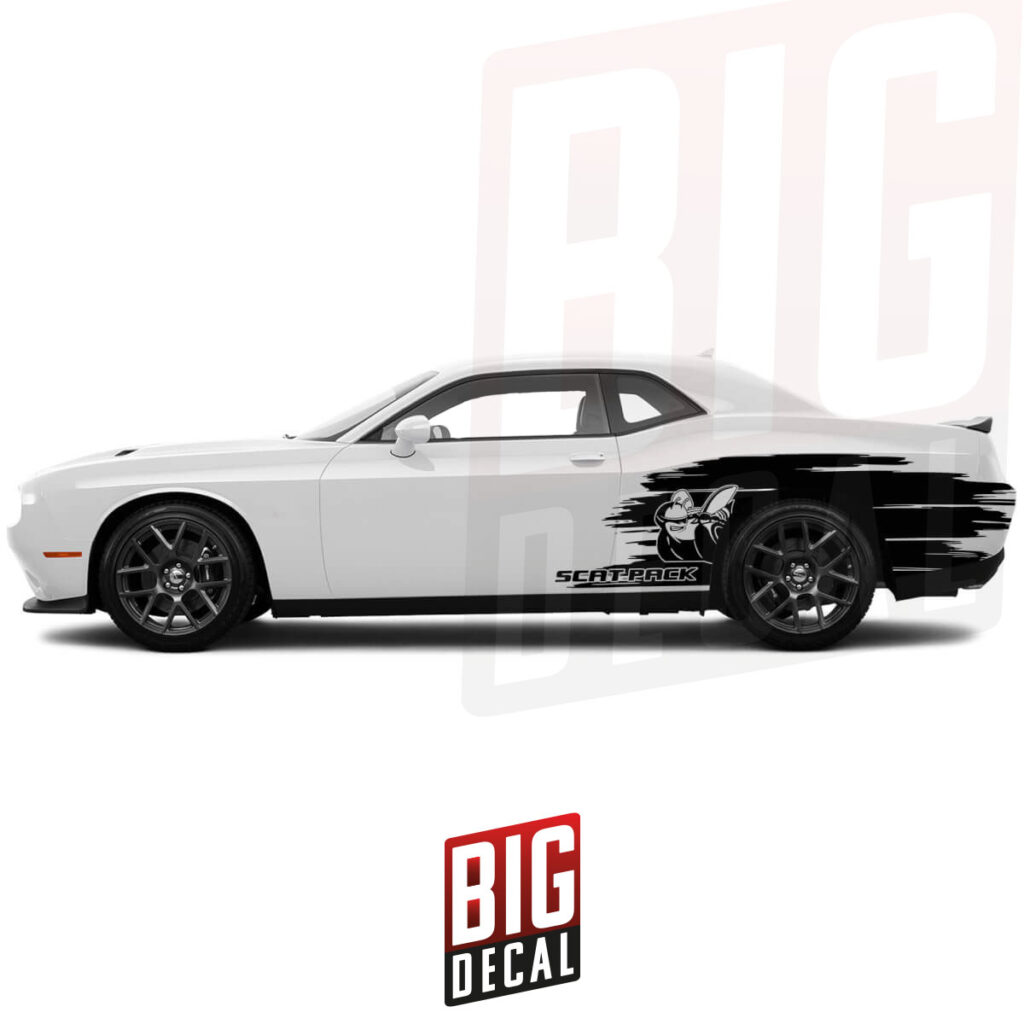 Dodge Challenger SCAT PACK Side Vinyl Decals Graphics Sticker – Big Car ...
