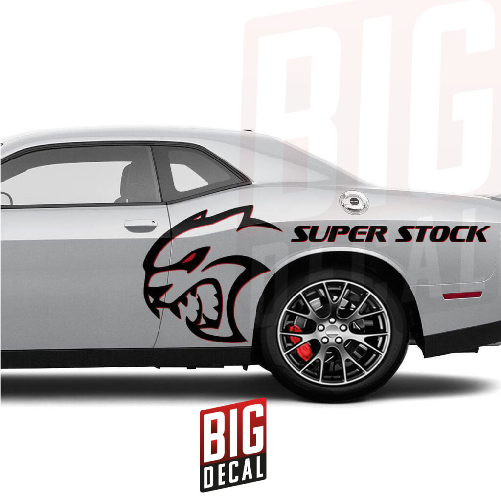 Stripes Decals For Dodge Challenger Or Charger Side Vinyl Decal - Big ...